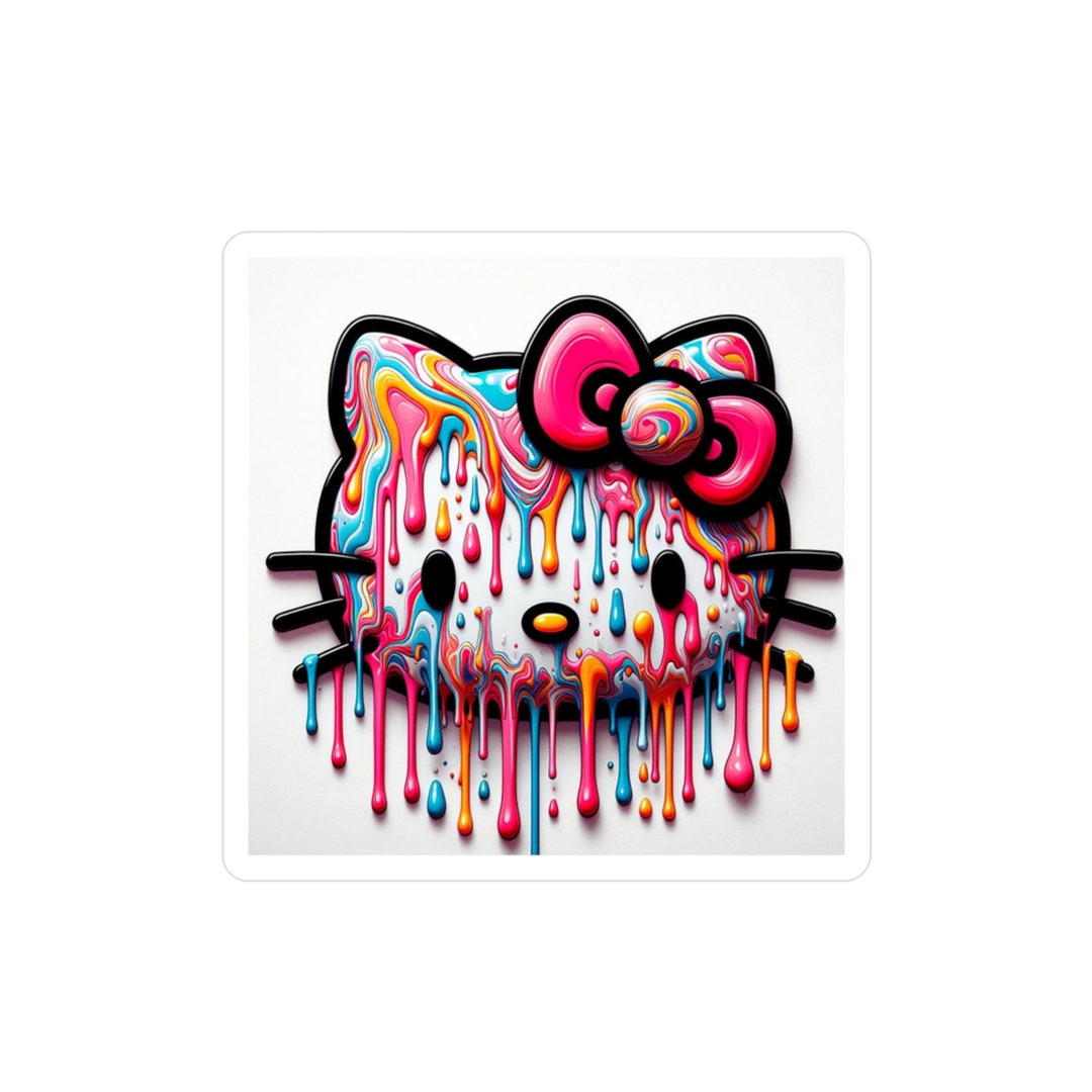 Hello Kitty Vinyl Sticker - Etsy