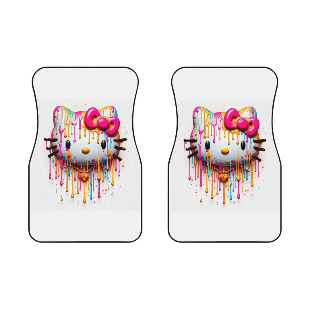 Drippy Hello Kitty Car Mats (2x Front) - Etsy