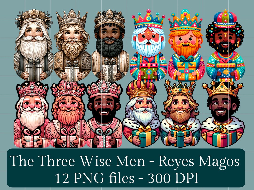 The Three Wise Men / Magi Kings 12 Unique and Engaging Premium-quality ...