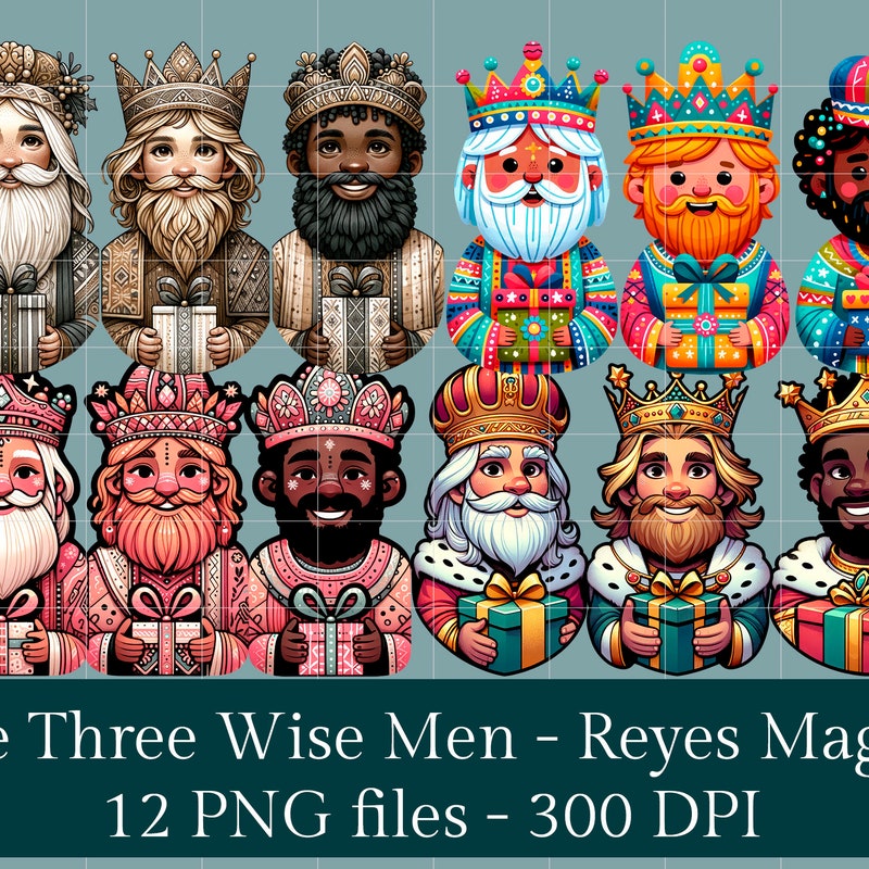 Reyes Magos Clipart - Etsy