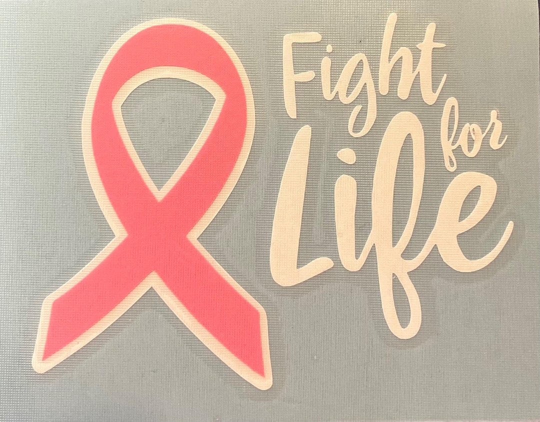 Breast Cancer Decal, Free Shipping - Etsy