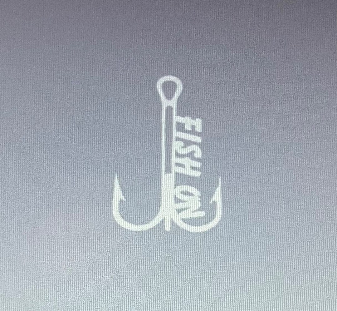 Fish On, Fishing Hook Decal, Free Shipping - Etsy