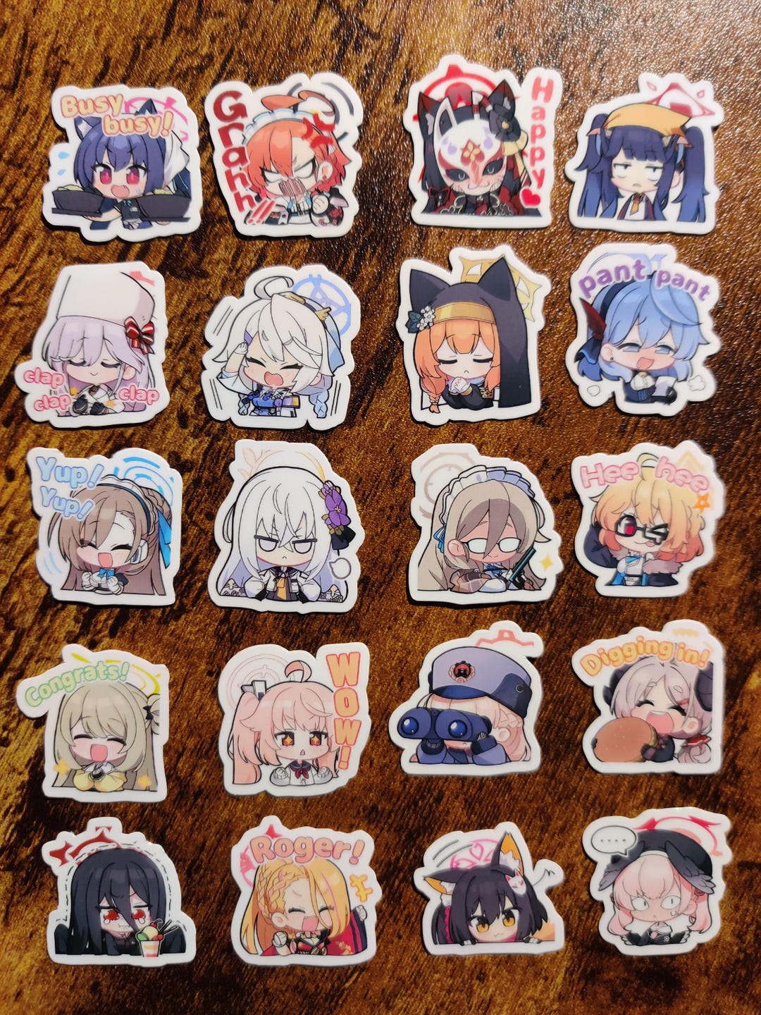 Blue Archive Stickers Vol. 2 (20 Pcs) - Etsy