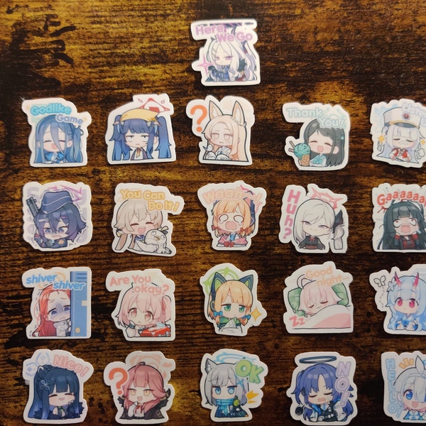 Blue Archive Stickers - Etsy