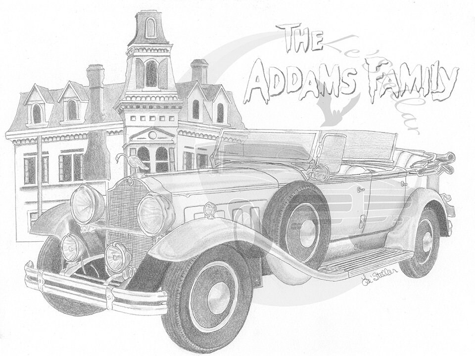 Custom Car Drawing From Photo for Car Enthusiasts, Hand-drawn on ...