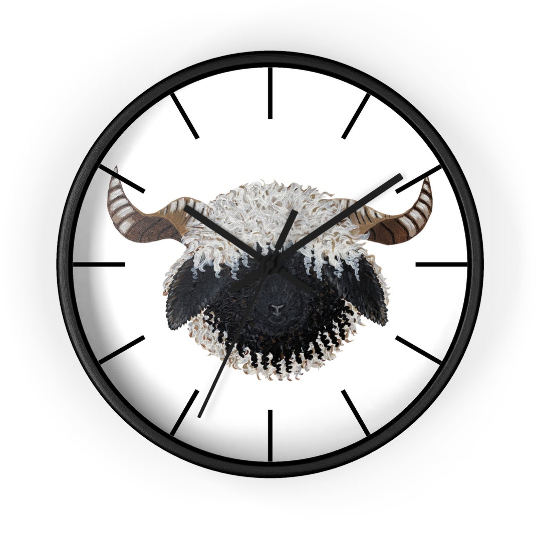 Valais Blacknose Sheep Wall Clock - Etsy
