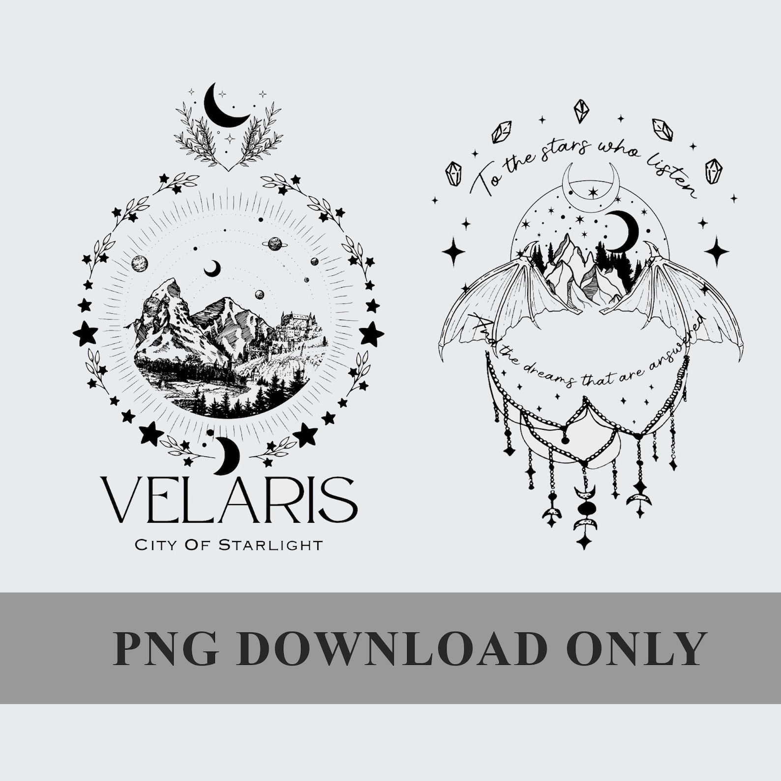 Velaris City of Starlight Png. the Night Court Instant Download. Acotar ...
