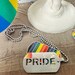 Rainbow Dog Tag Pride Necklace LGBTQ+ Earrings Pride Jewelry Rainbow ...
