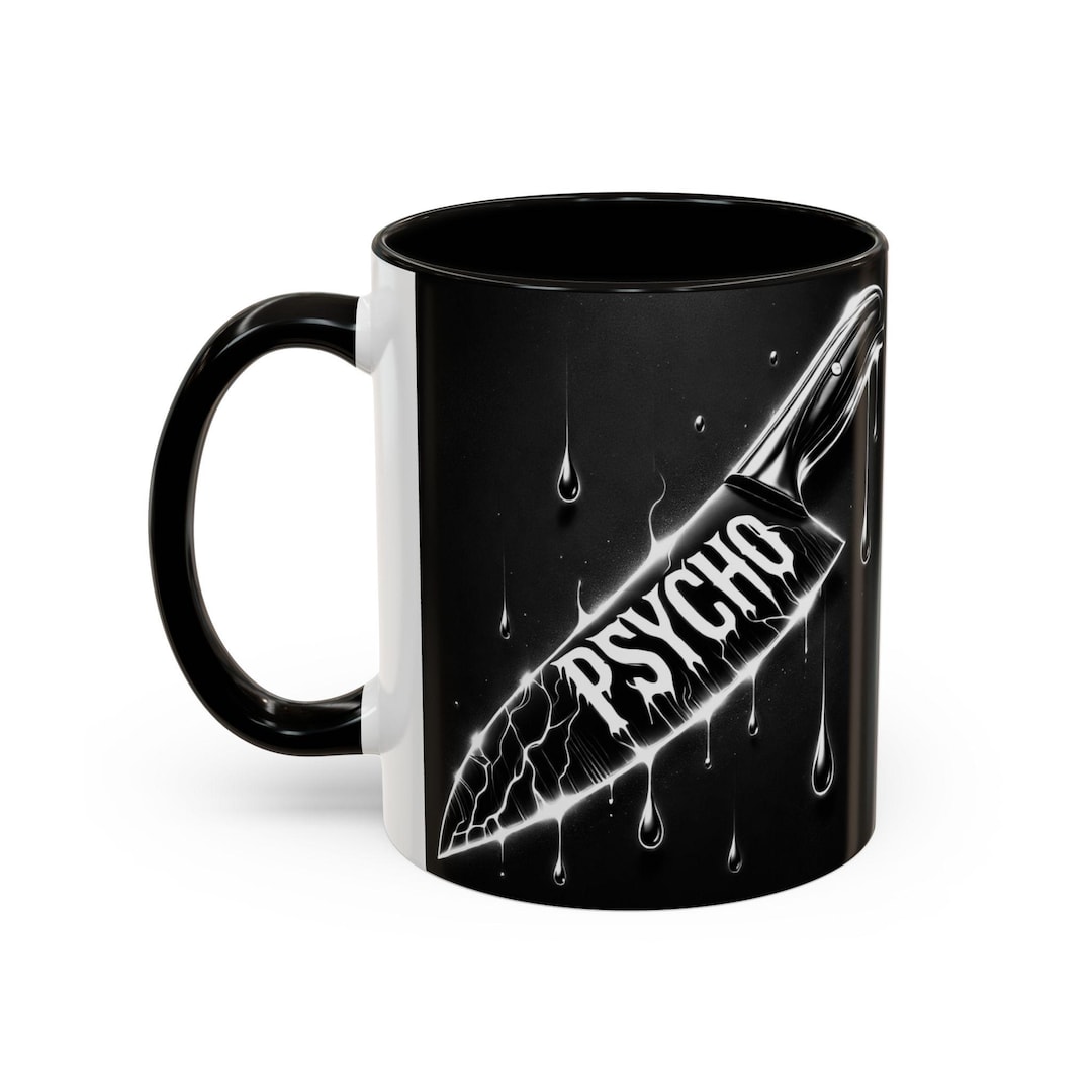 Psycho Mug Halloween Mug Psycho Coffee Mug Horror Film Psycho Cup Gift ...