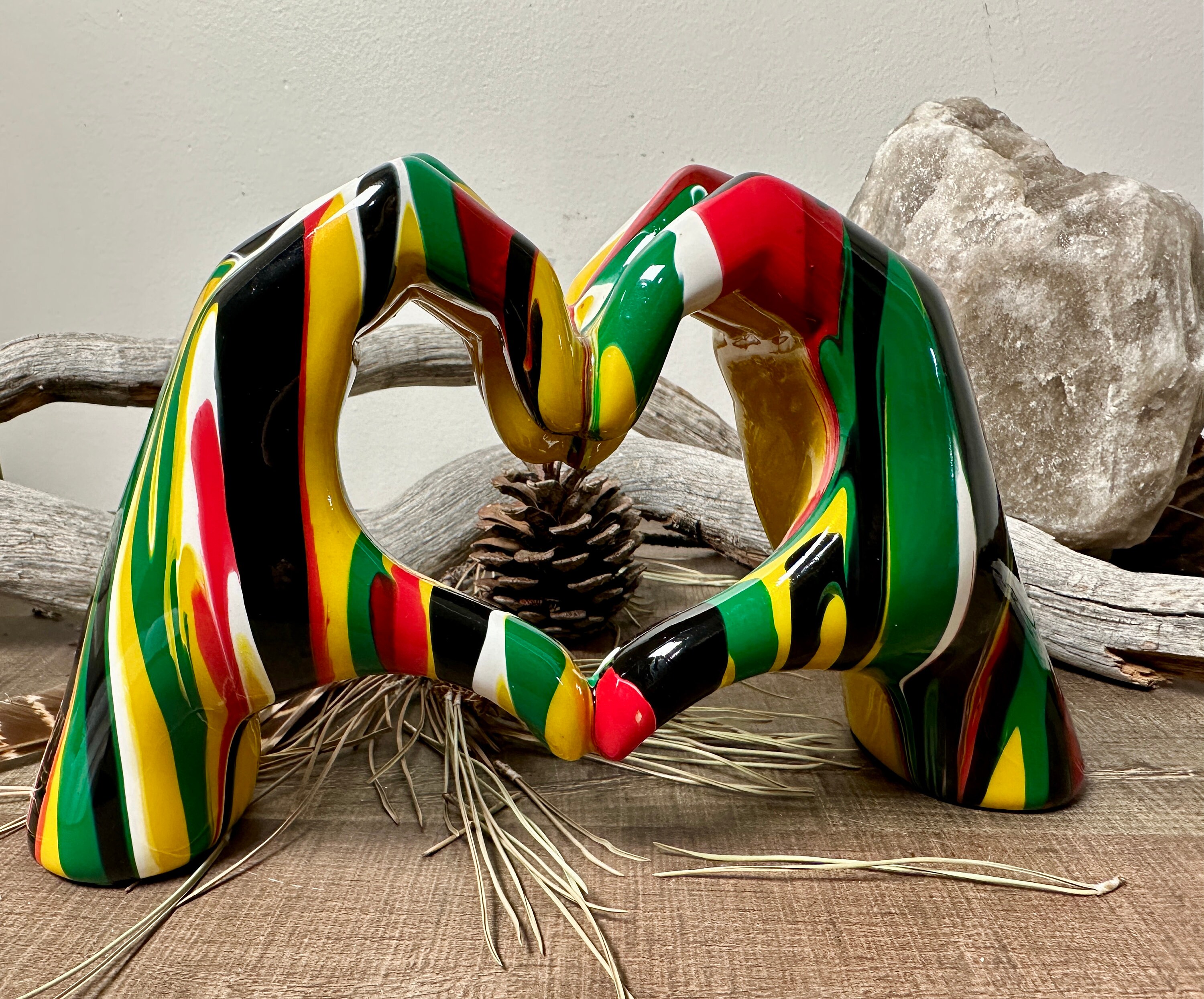 Heart Shape Hand Figurines Heart Hands Heart Decor Gift for Her Heart ...