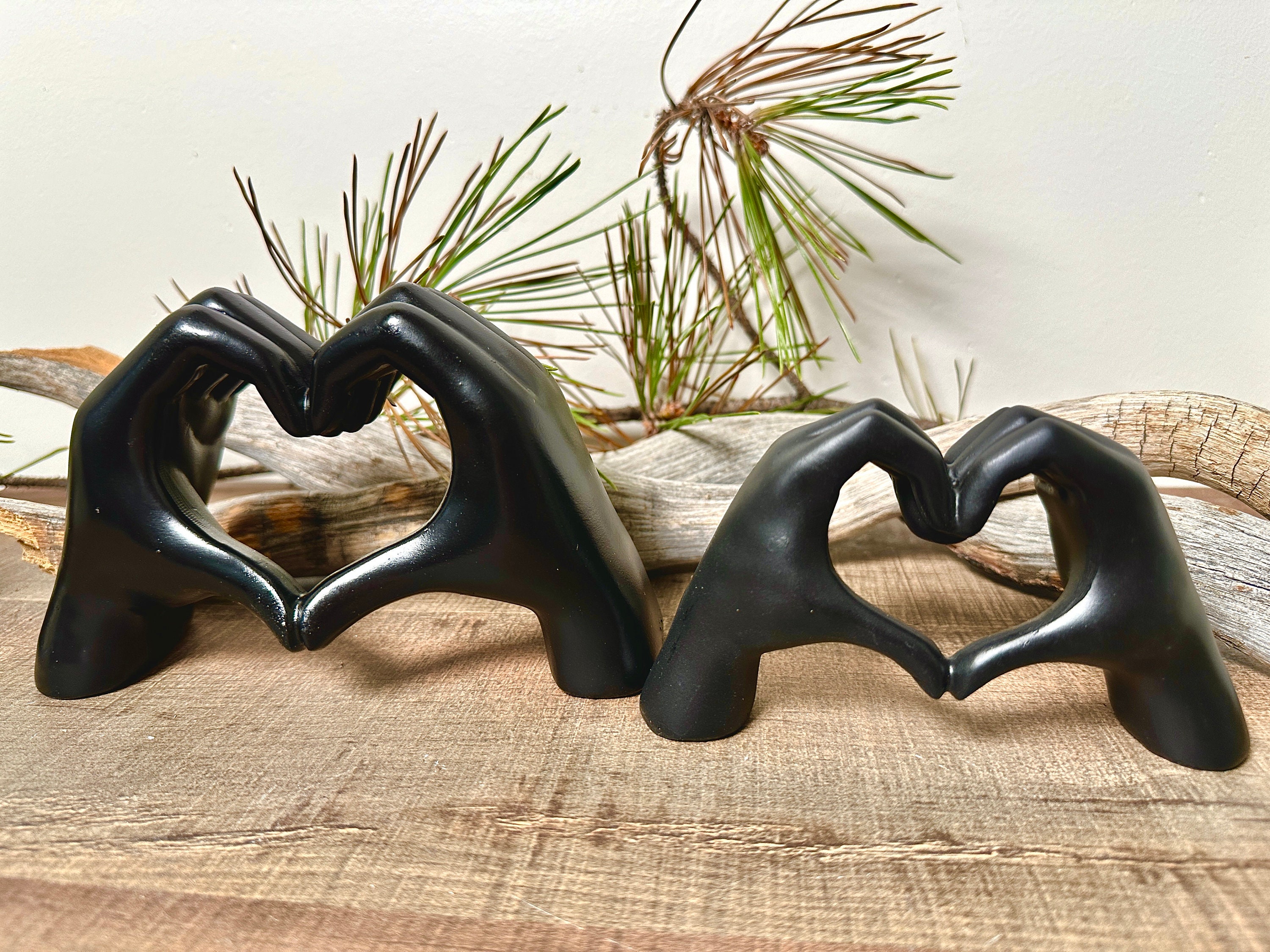 Heart Shape Hand Figurines Heart Hand Sculpture Heart Shape Gift for ...
