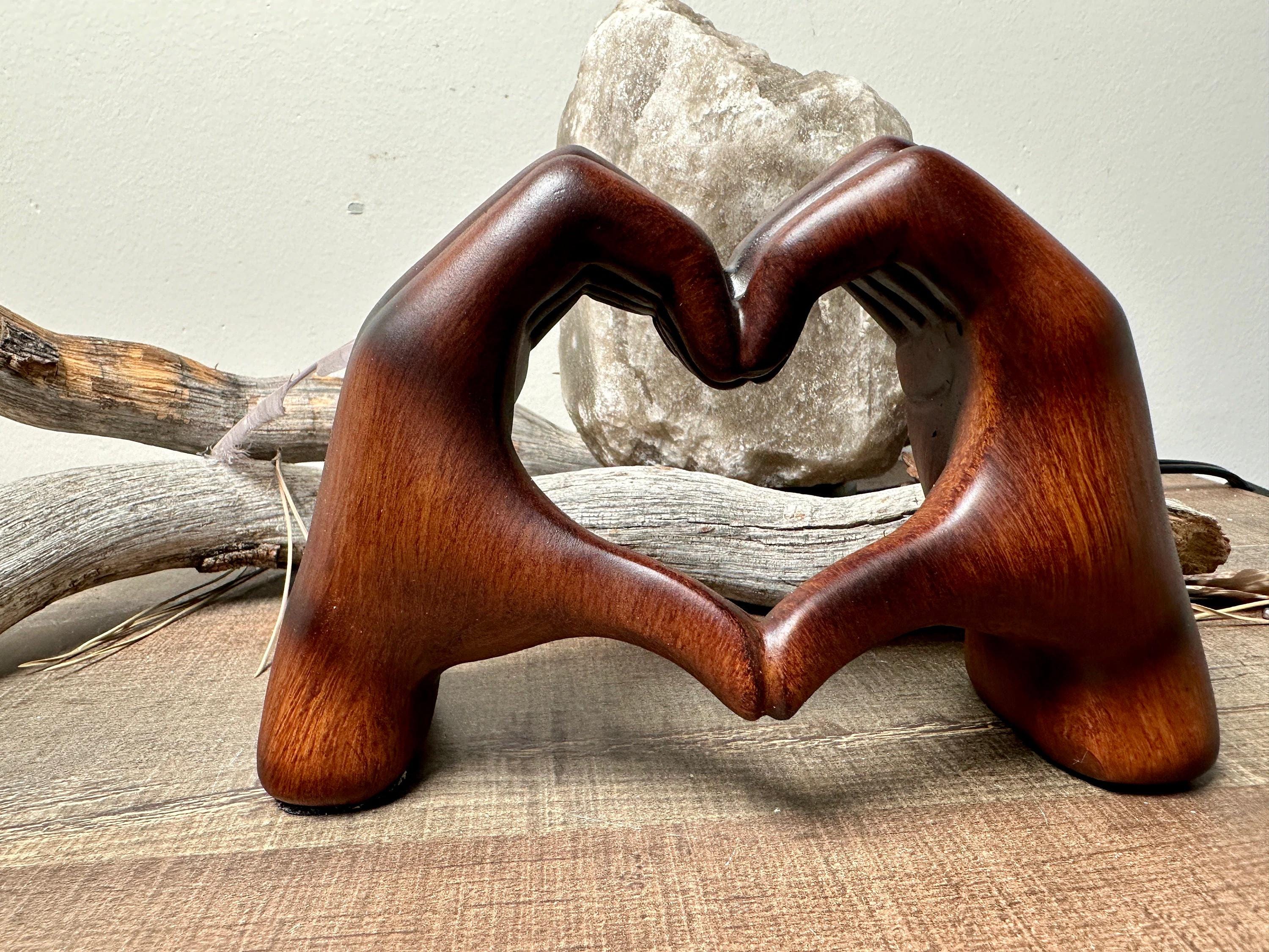 Heart Shape Hand Figurines Heart Hands Heart Decor Gift for Her Heart ...