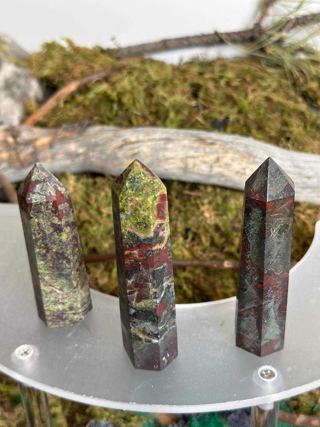 Dragon Bloodstone Tower Energy Healing Gemstone Crystal Bloodstone ...