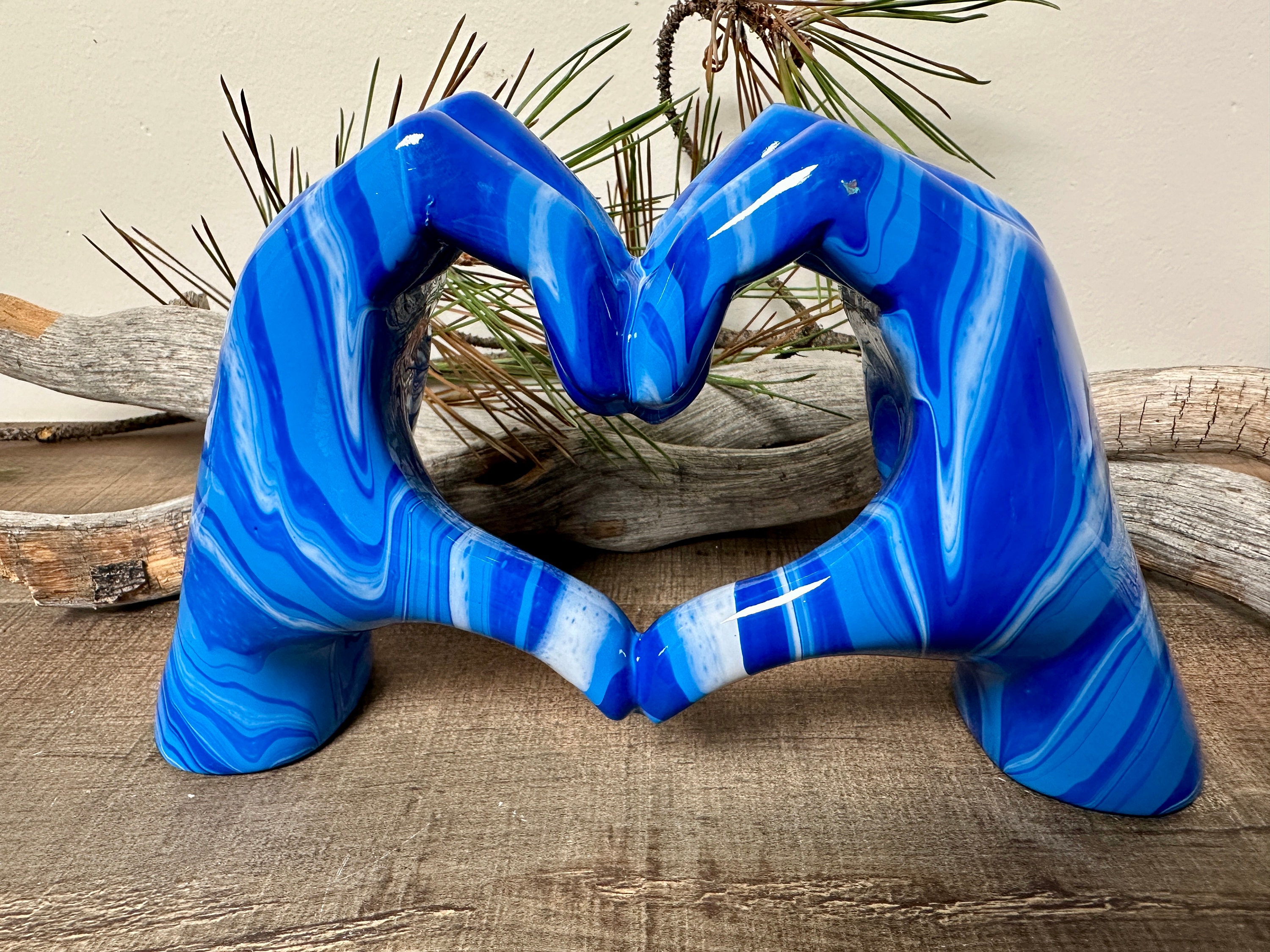 Heart Shape Hand Figurines Heart Hands Heart Decor Gift for Her Heart ...