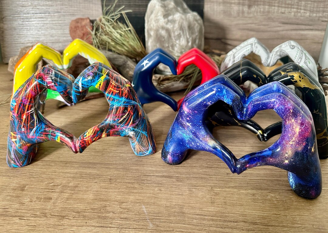 Heart Shape Hand Figurines Heart Hands Heart Decor Gift for Her Heart ...