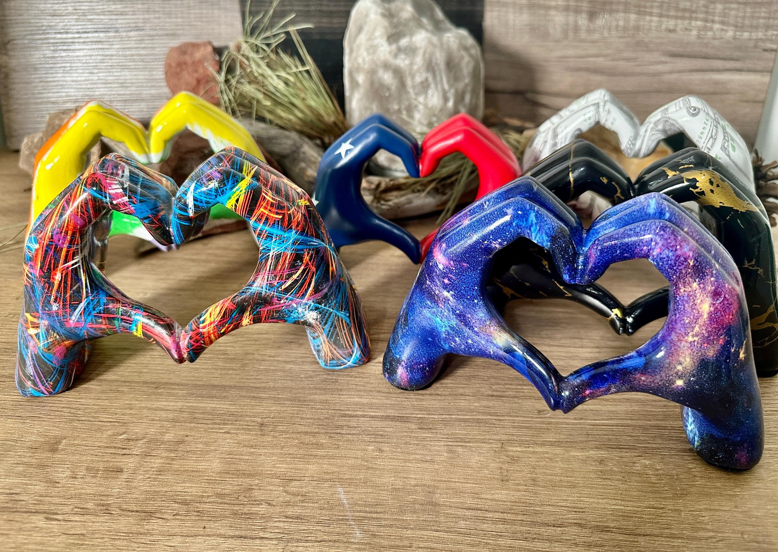 Heart Shape Hand Figurines Heart Hands Heart Decor Gift for Her Heart ...