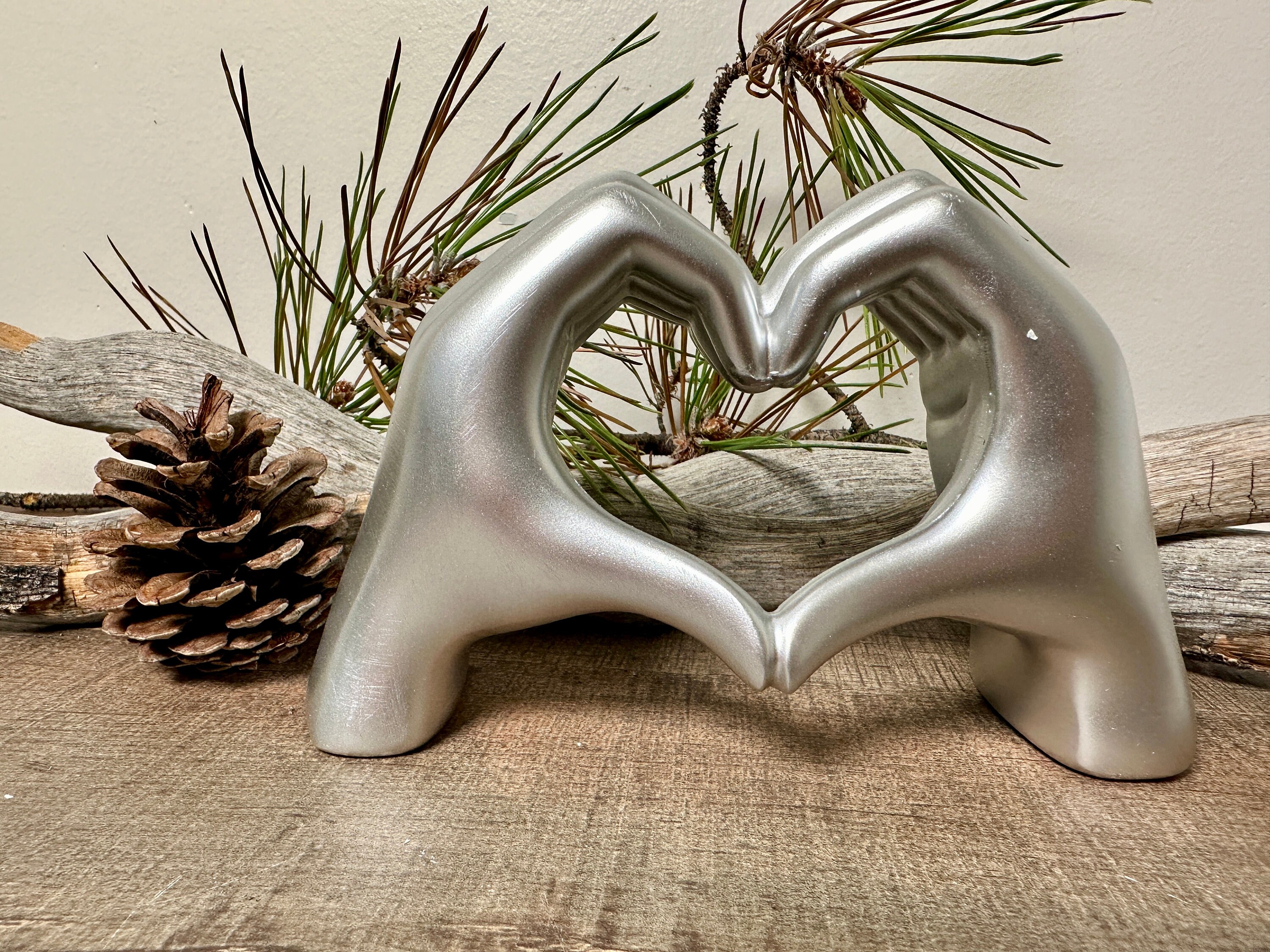 Heart Shape Hand Figurines Heart Hands Heart Decor Gift for Her Heart ...