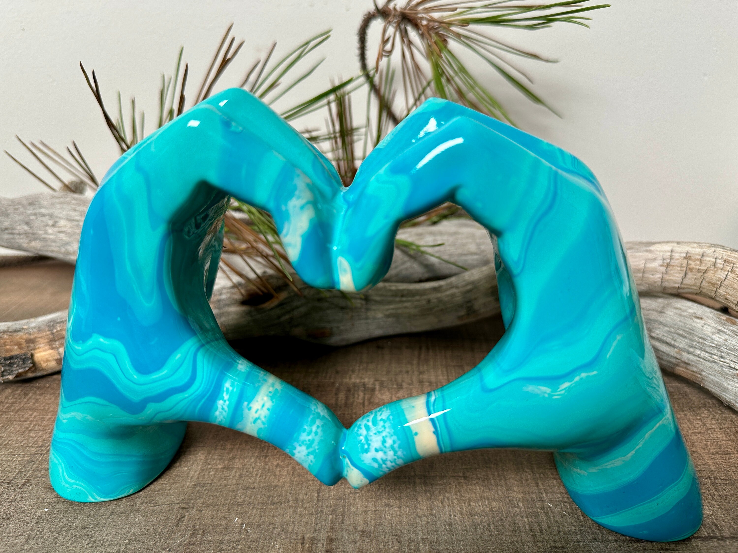 Heart Shape Hand Figurines Heart Hands Heart Decor Gift for Her Heart ...