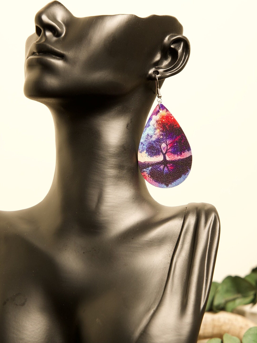 Tree of Life Solar System Teardrop Earrings - Etsy