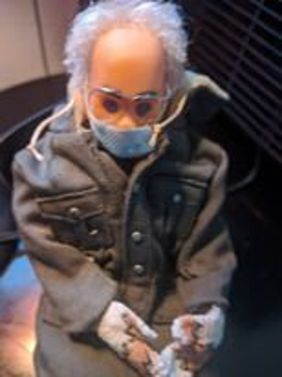 Bernie in a Folding Chair Doll - Etsy