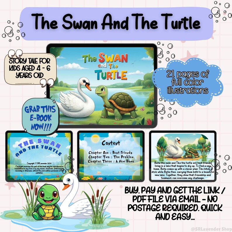 The Swan and the Turtle ; E-book - Etsy