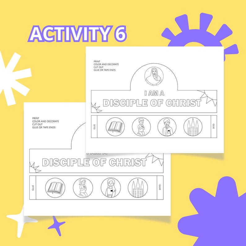 Come Follow Me Activity Pages – LDS Primary July 7-13 (digital Download ...