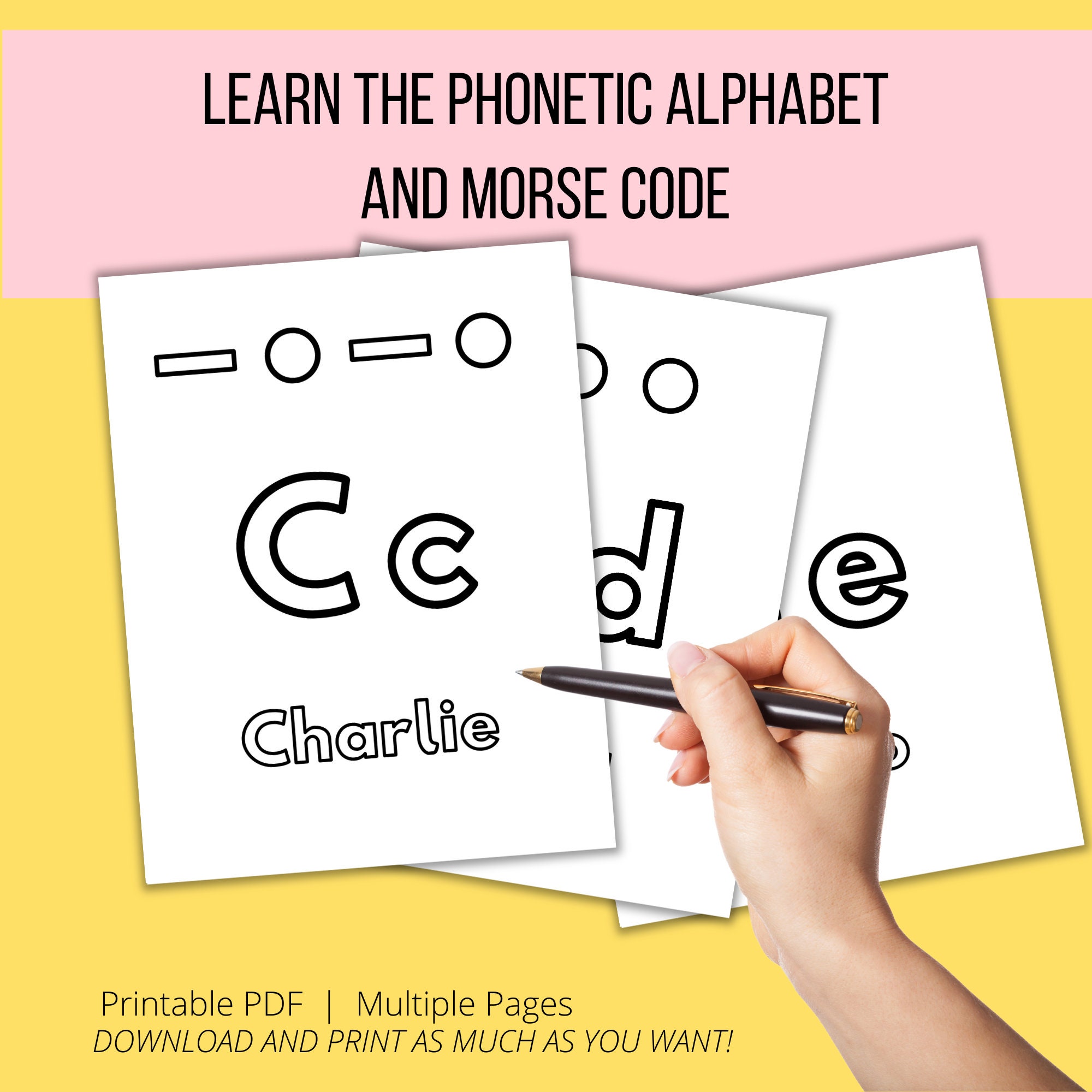 NATO Phonetic Alphabet & Morse Code Colouring Pages Activity for Kids ...
