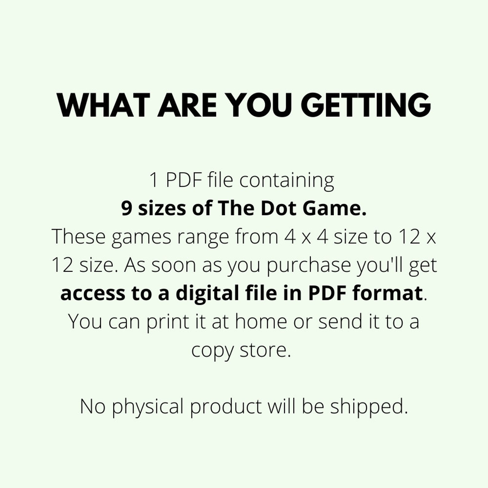 The Dot Game - Kids Printable Game - Etsy