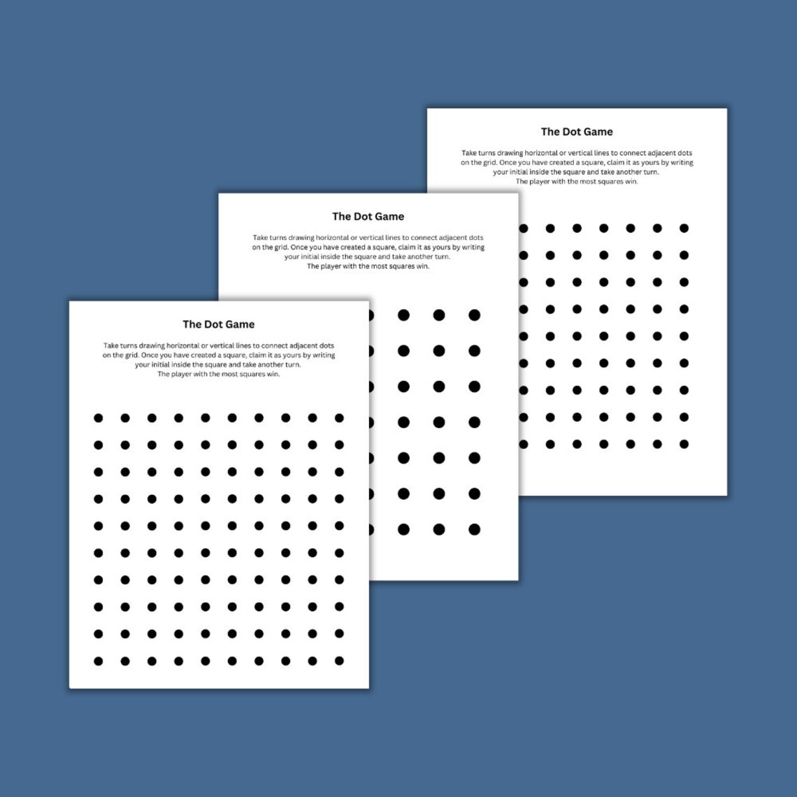 The Dot Game - Kids Printable Game - Etsy