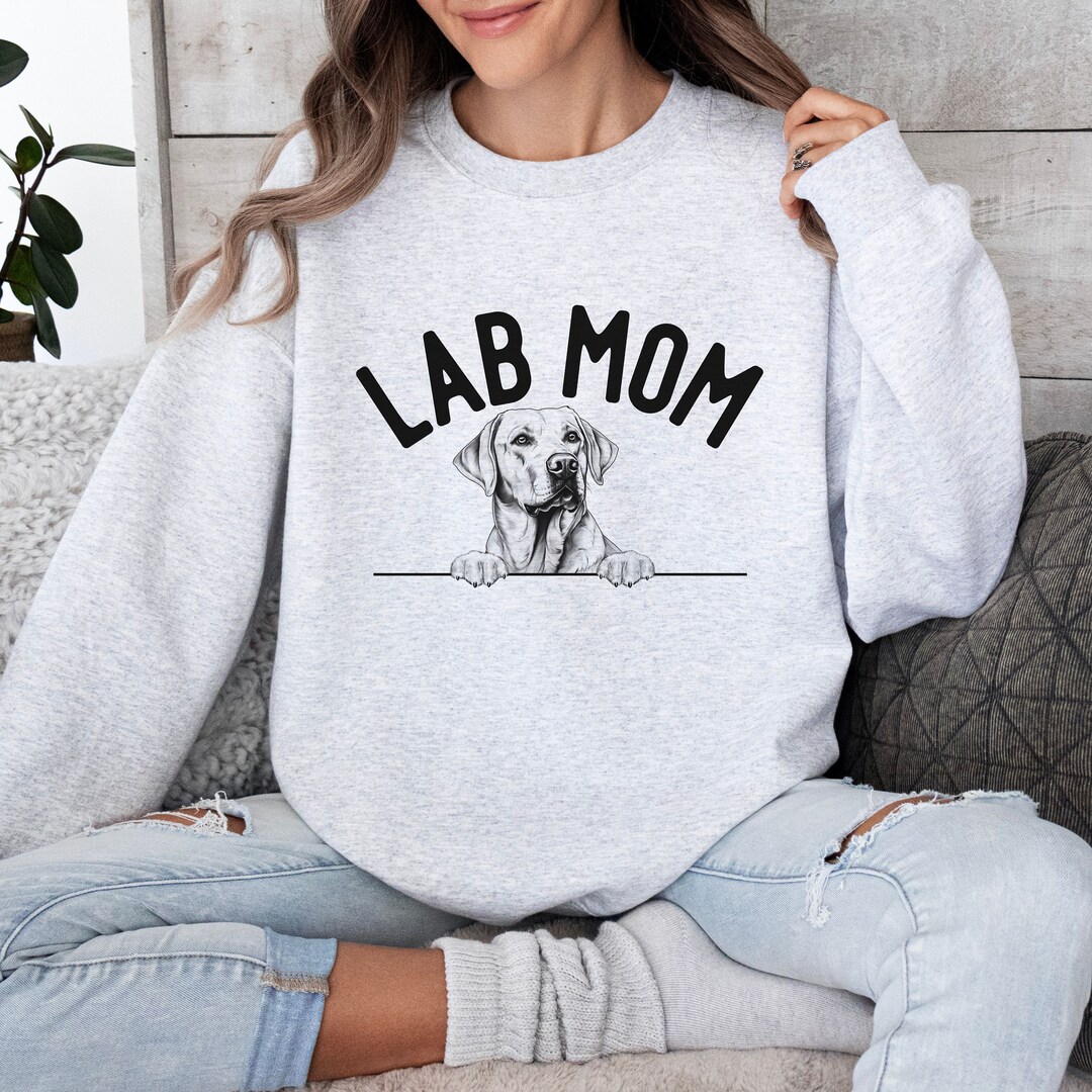 Yellow Lab Mom Sweatshirt: Dog Lover Gift - Etsy