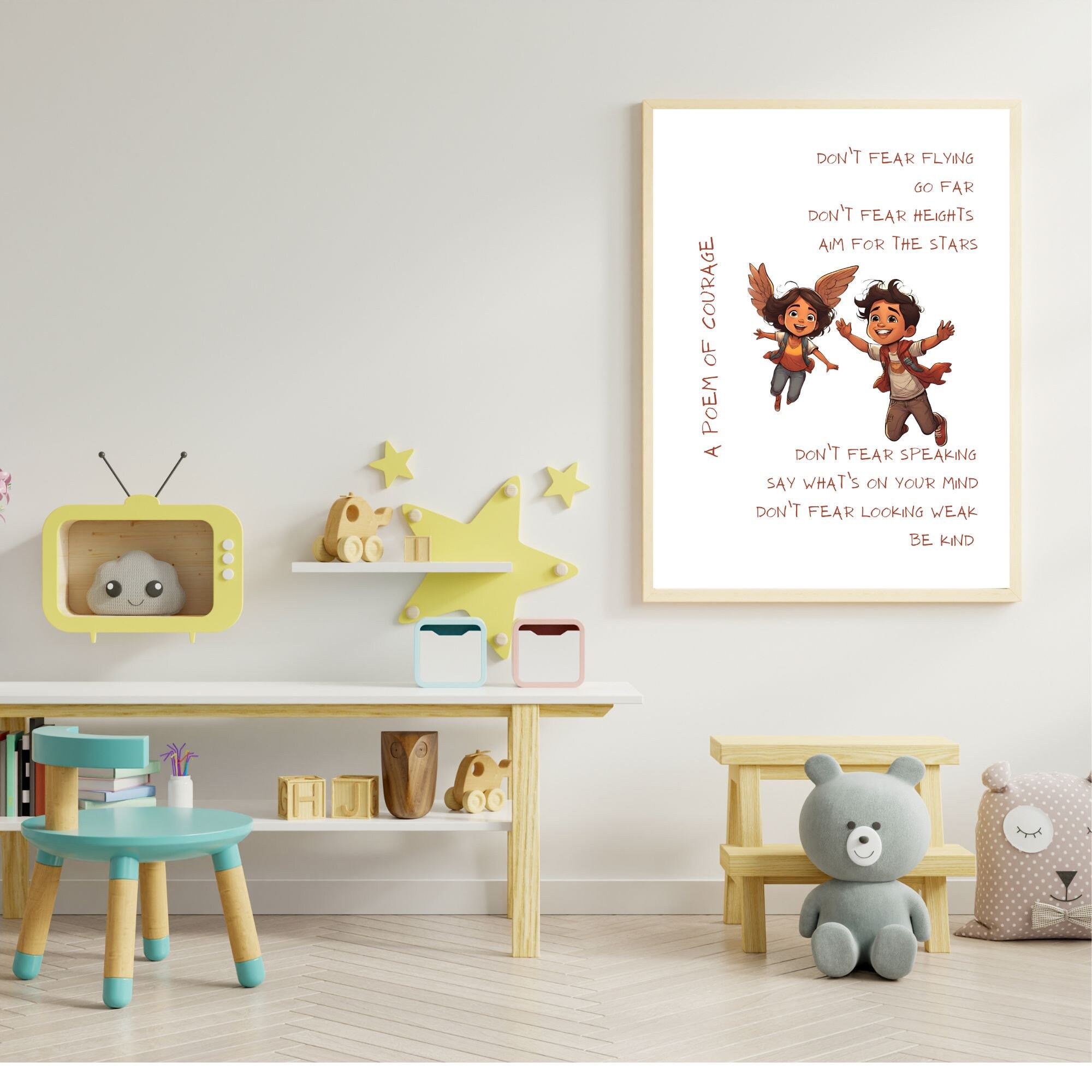 Uplifting Poem for Children Printable Motivational Wall Art for ...