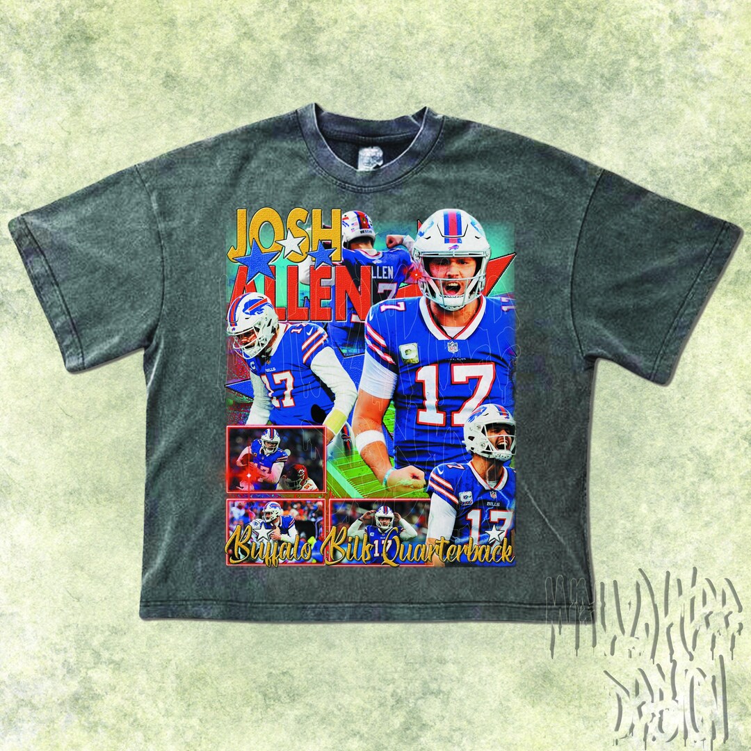 Josh Allen Vintage Shirt, Josh Allen Sweatshirt Retro 90s Graphic Tees ...