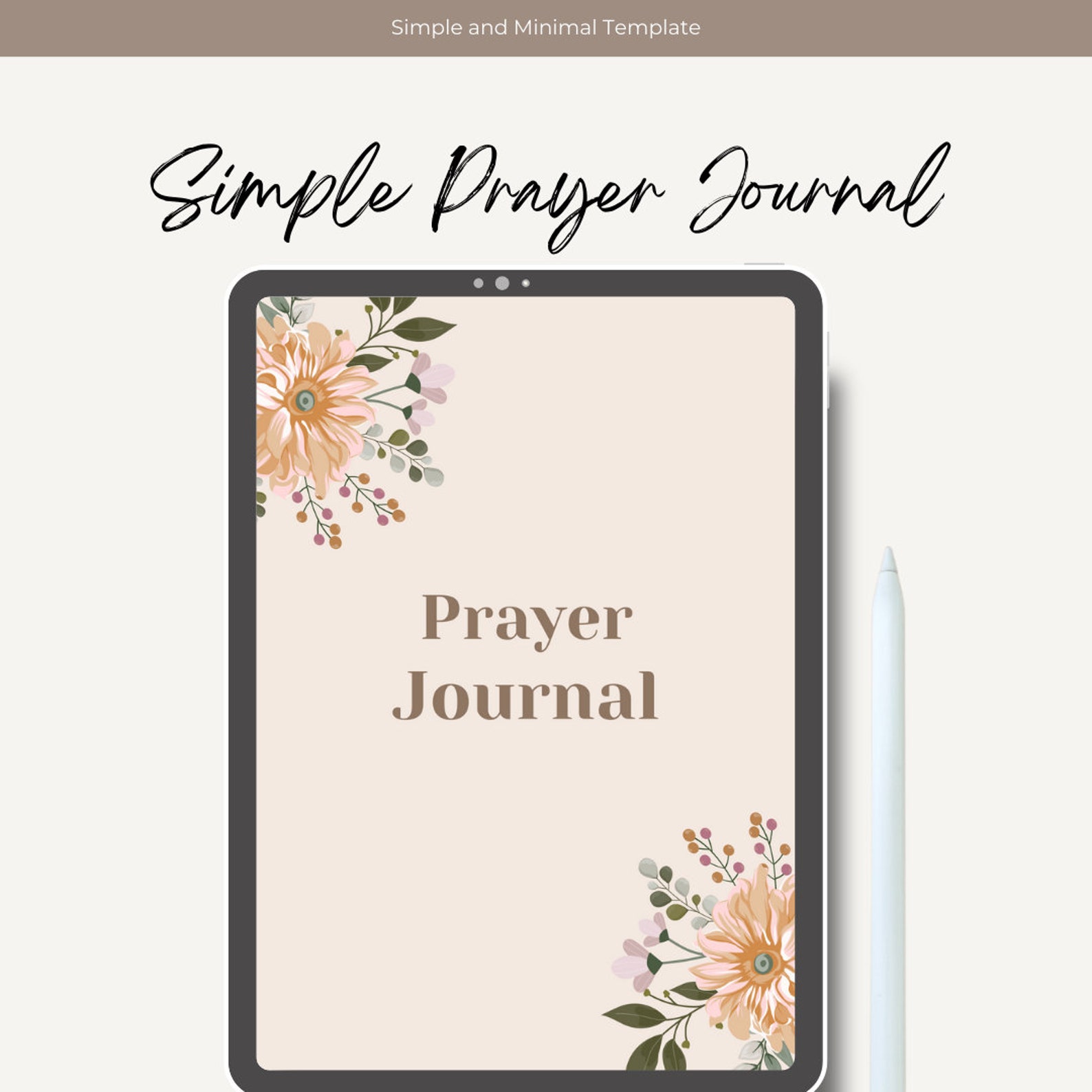 Prayer Journal Digital Prayer Journal Bible Notetaking Etsy