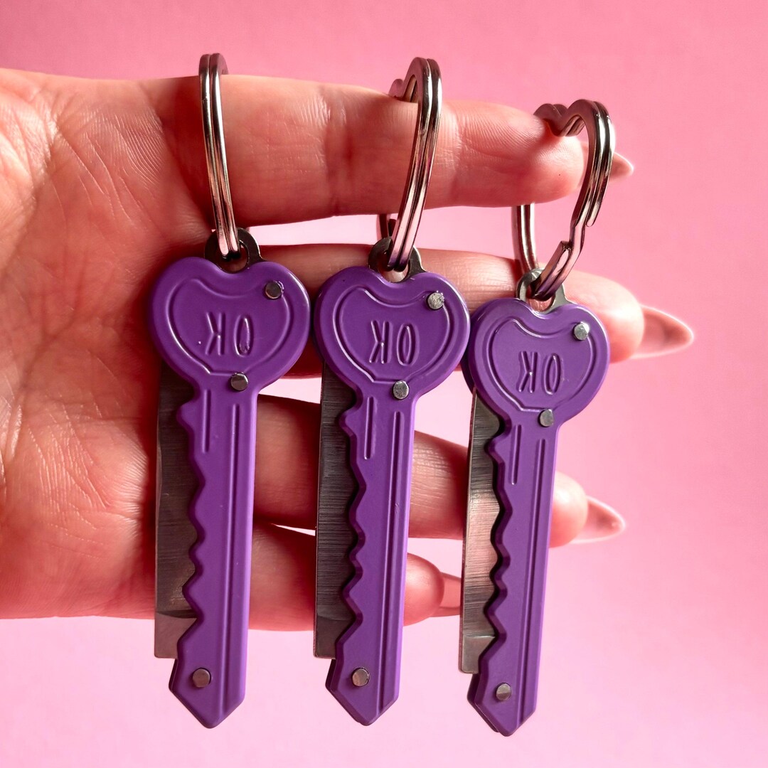 Princess Purple Keychain | Pocket Letter Opener - Etsy