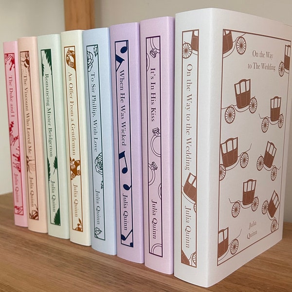 Bridgerton Book Dust Jackets - Etsy