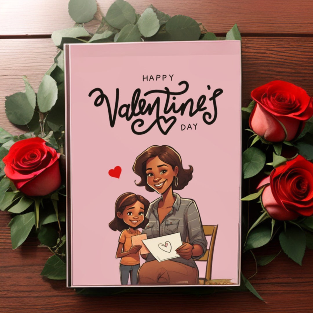 Mother-daughter Valentine’s Day Card - Etsy