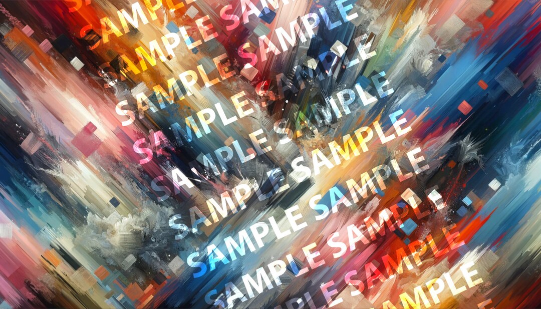 Abstract Digital Artwork Random Strokes - Etsy