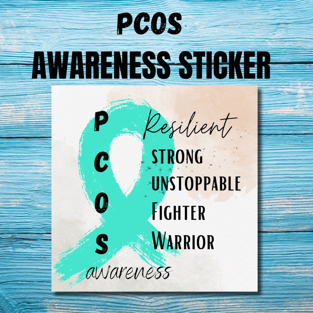 PCOS Awareness Sticker Vinyl Sticker Waterproof Sticker Strong ...