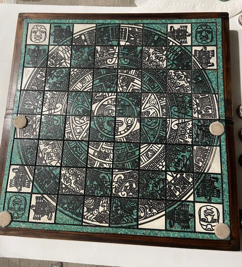 Vintage Antique Maya Vs. Spanish Conquistadors Chess Set - Etsy