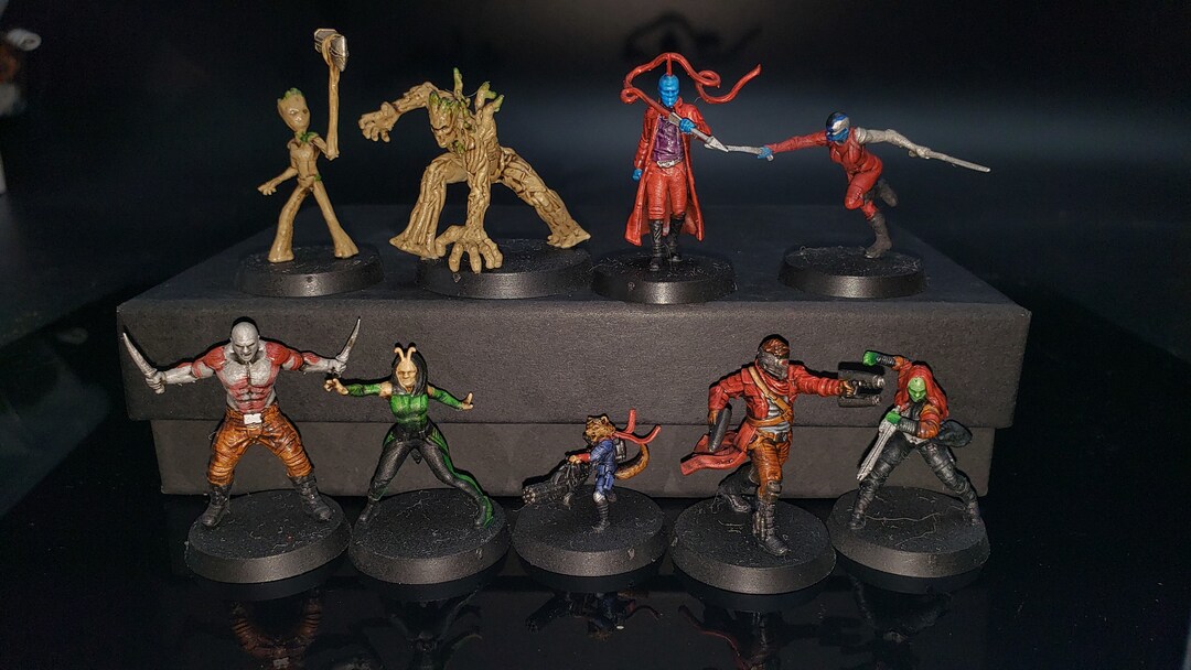 Guardians of the Galaxy Marvel Hand Painted Miniatures 32mm - Etsy