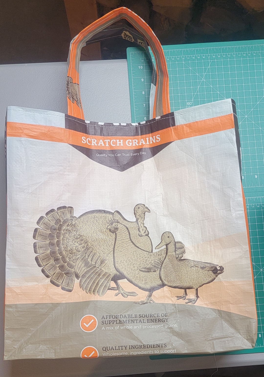 Chicken Scratch Grain Feed Tote Bag - Etsy