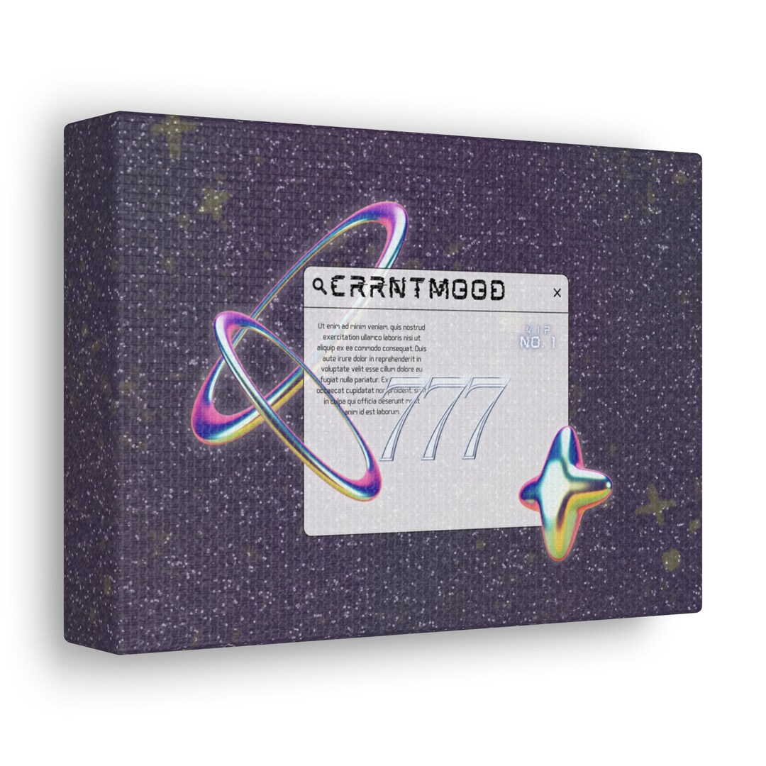 Chrome 777 Lucky Design Crrntmood Canvas Gallery Wraps - Etsy