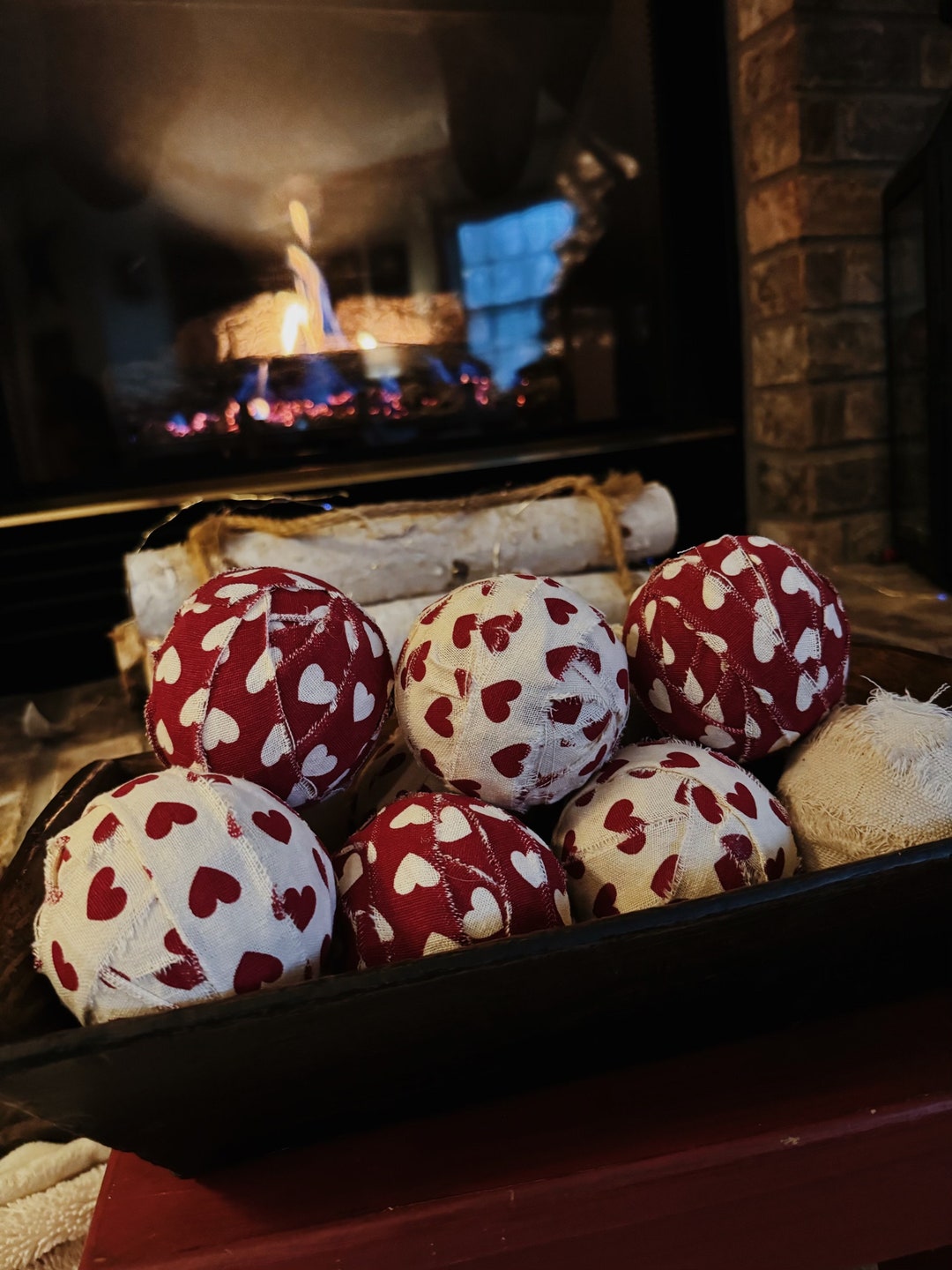 Valentine Rag Ball - Etsy