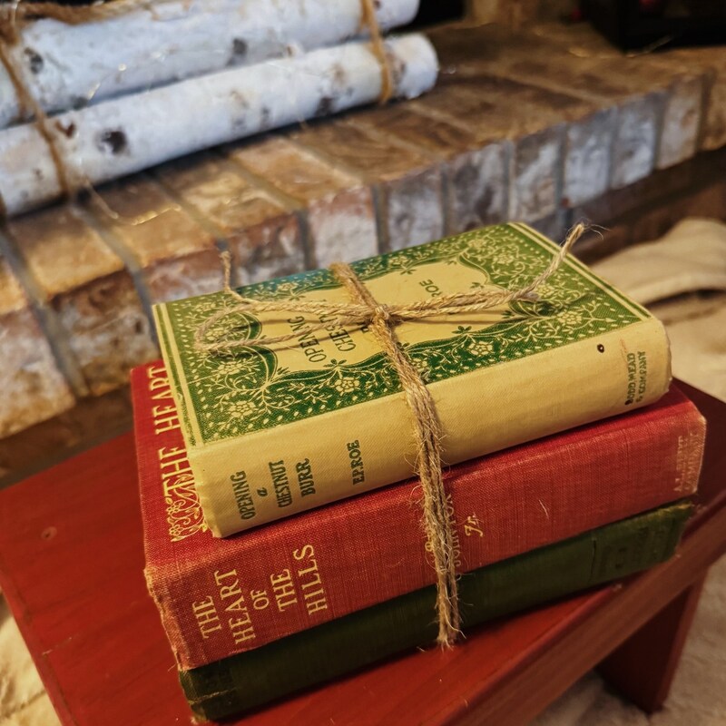 Vintage Book Stack - Etsy