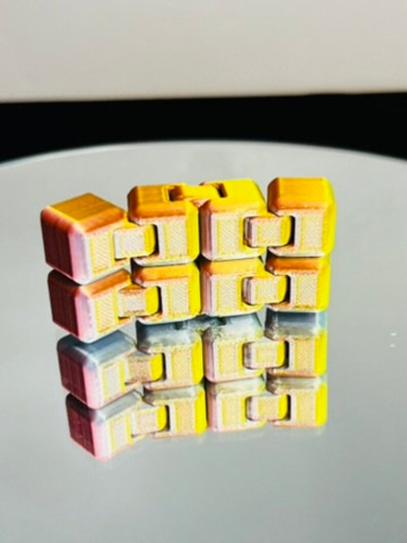 Infinite Serenity: 3D Printed Fidget Infinity Cube Stress Relief Toy ...