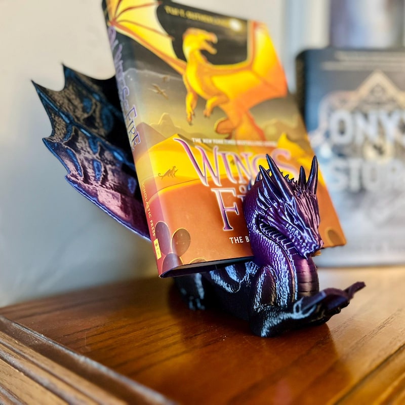 Blue Dragon Book Holder - Etsy