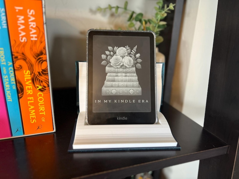 Open Book Kindle Holder 3D Printed E-reader Stand, Book-shaped Tablet ...