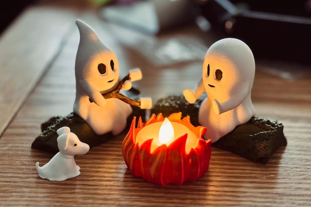 Ghost Campfire Gathering | Spooky Halloween Decor | Cute Ghost Figurine ...