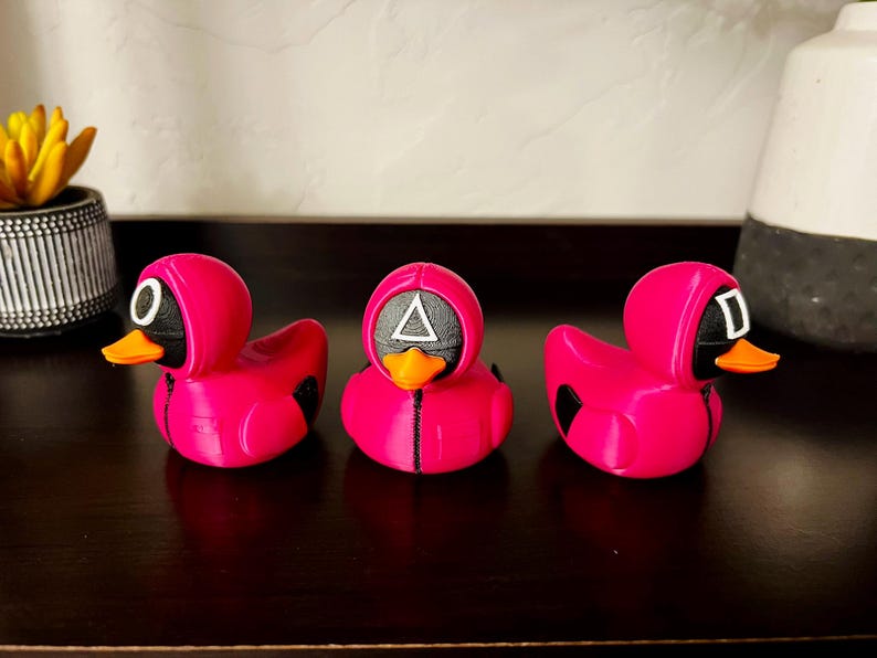 Duck Games Fan Art 3D Printed Collectible Ducks Unique Squid Game ...