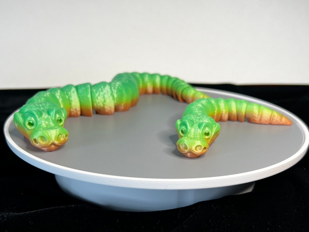 3D Printed Ball Python Articulating Fidget Toy Articulated Desk Sensory ...